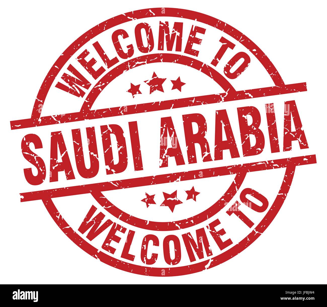 welcome to Saudi Arabia red stamp Stock Vector Image & Art - Alamy