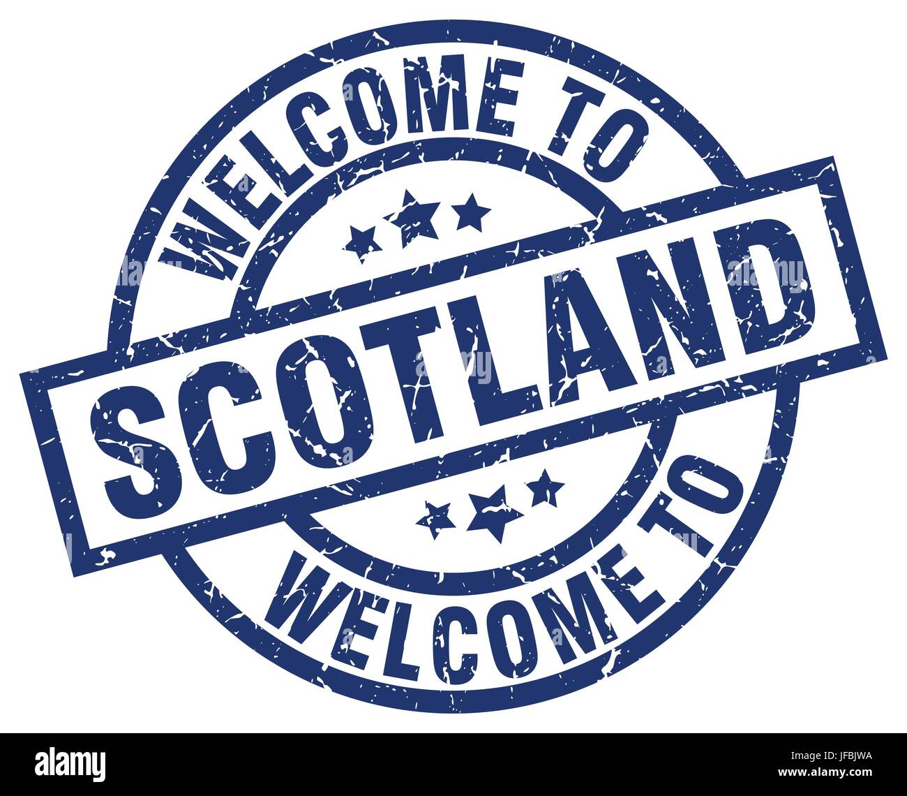 welcome to Scotland blue stamp Stock Vector Image & Art - Alamy