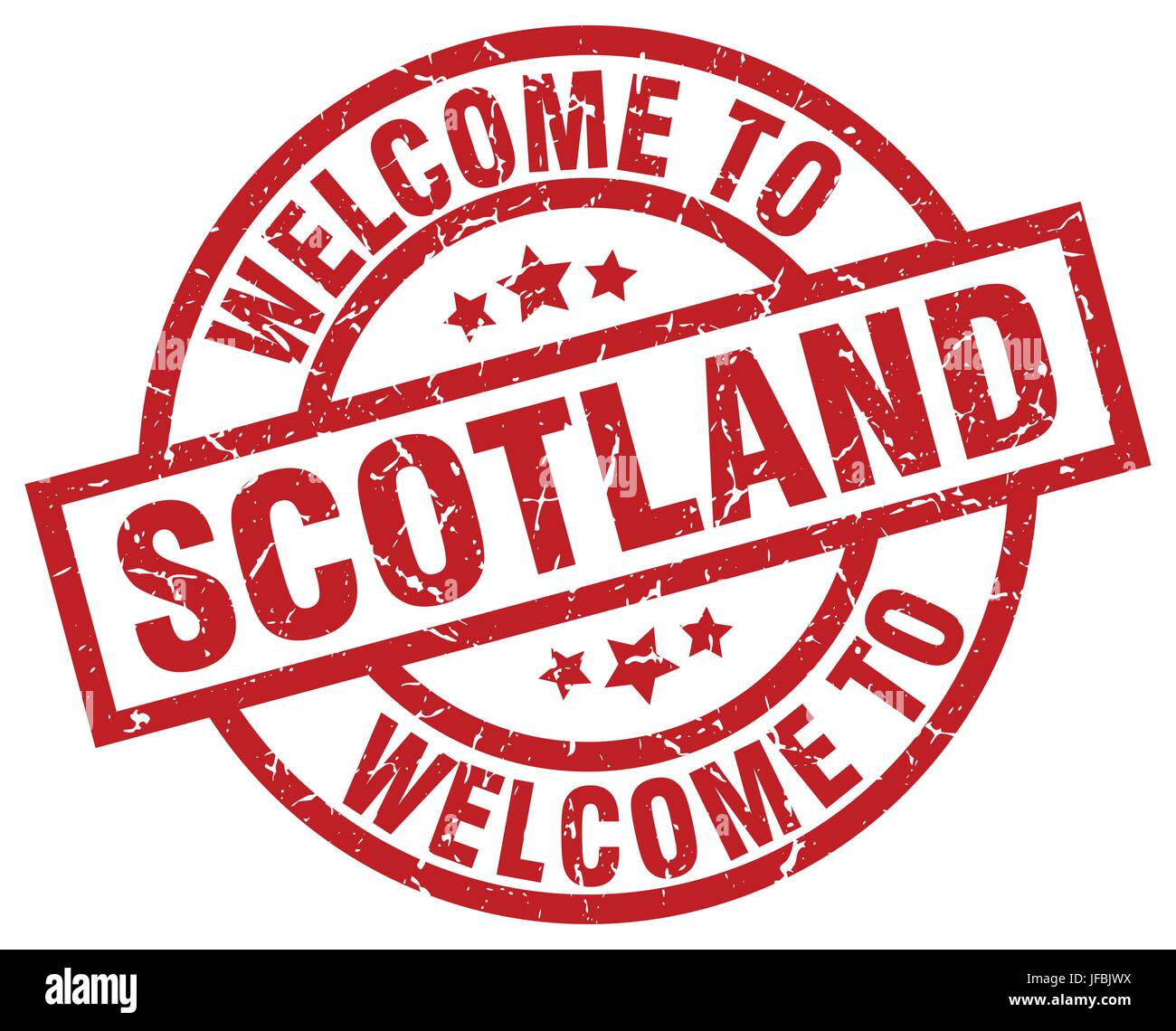 welcome to Scotland red stamp Stock Vector Image & Art - Alamy