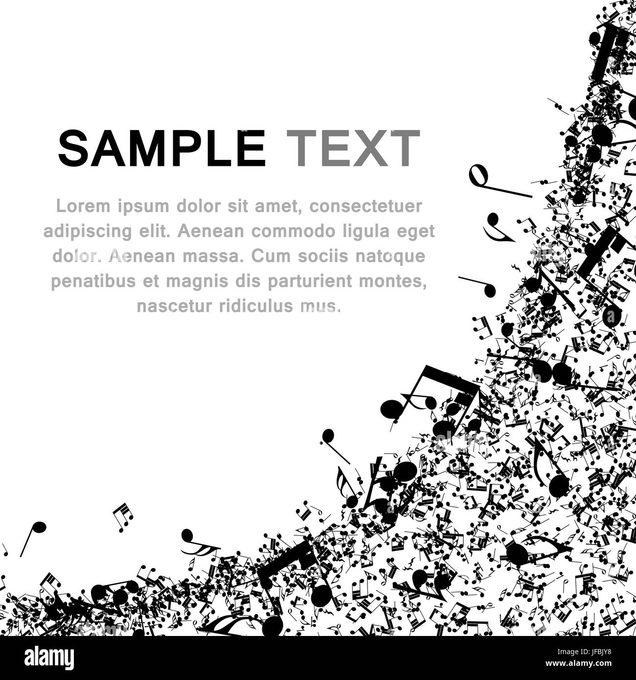 Musical notes in a row Stock Vector Image & Art - Alamy