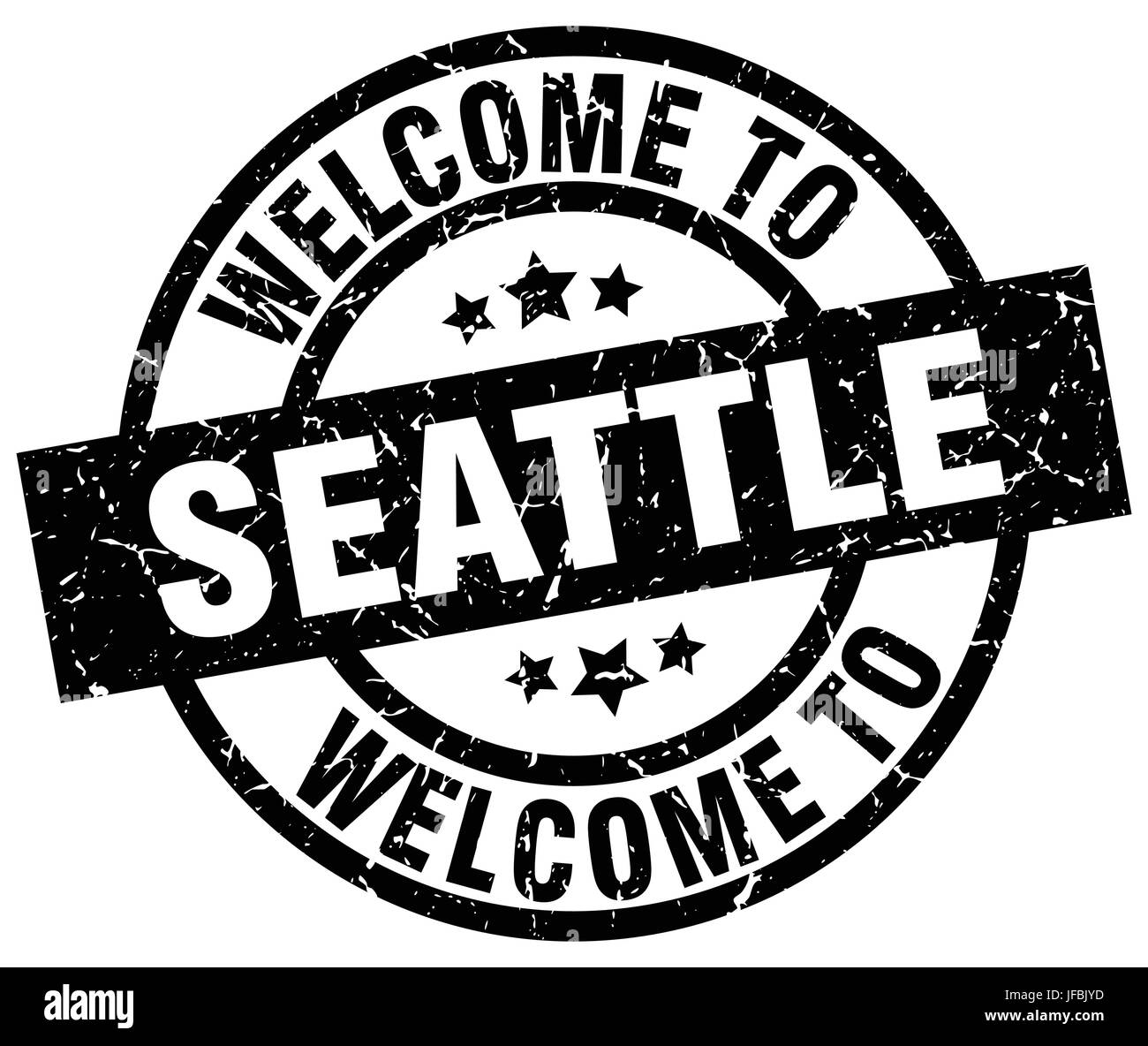 welcome to Seattle black stamp Stock Vector Image & Art - Alamy