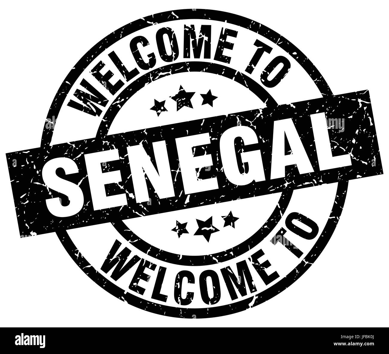 welcome to Senegal black stamp Stock Vector Image & Art - Alamy