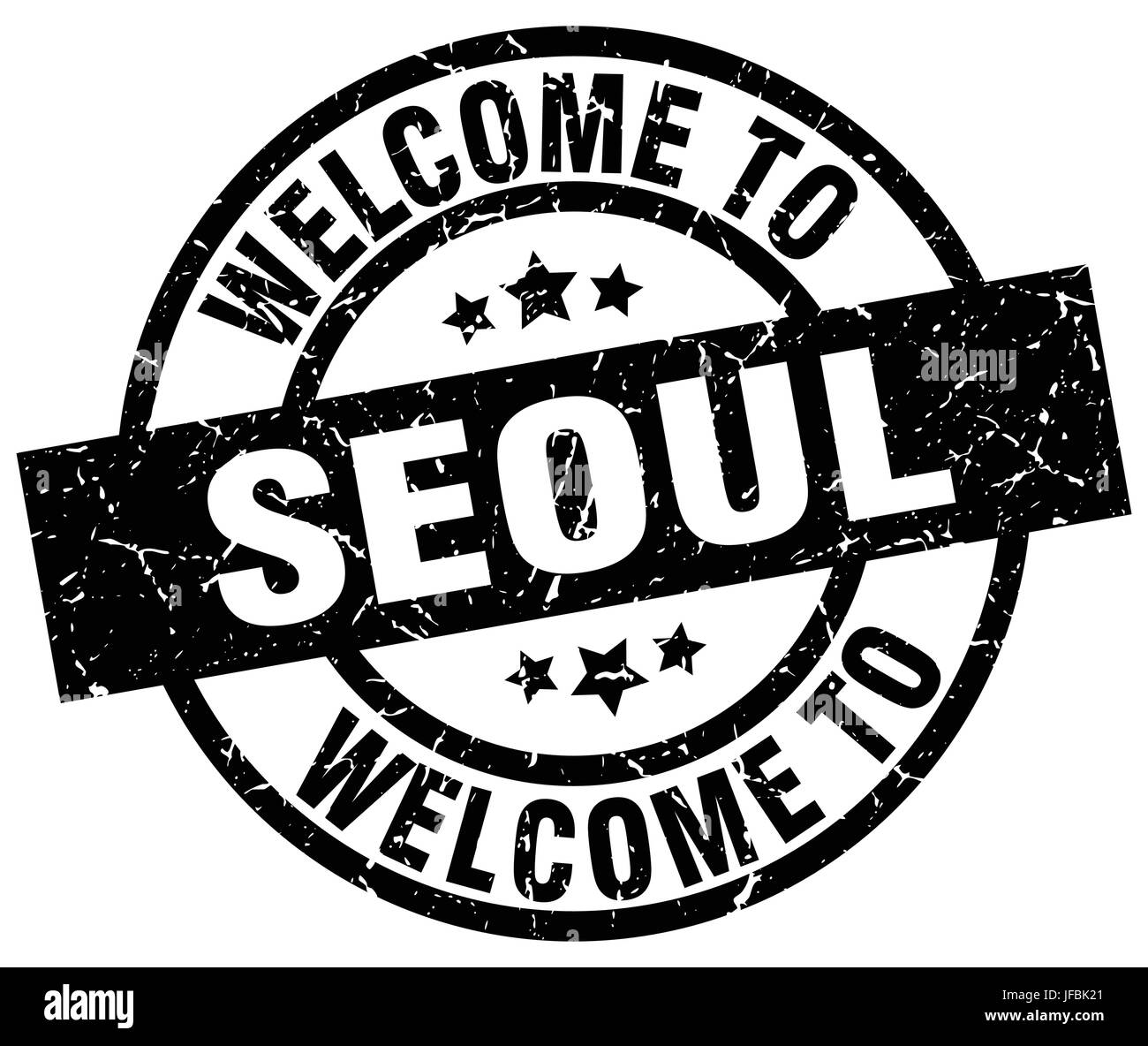 welcome to Seoul black stamp Stock Vector Image & Art - Alamy