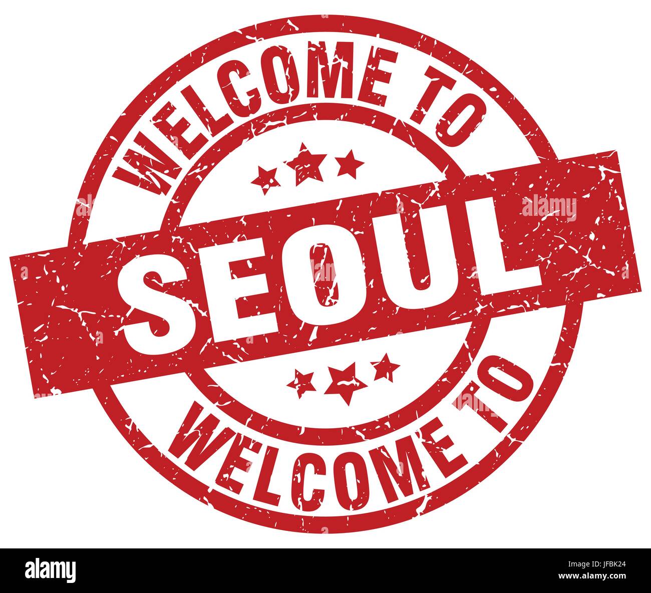 welcome to Seoul red stamp Stock Vector Image & Art - Alamy