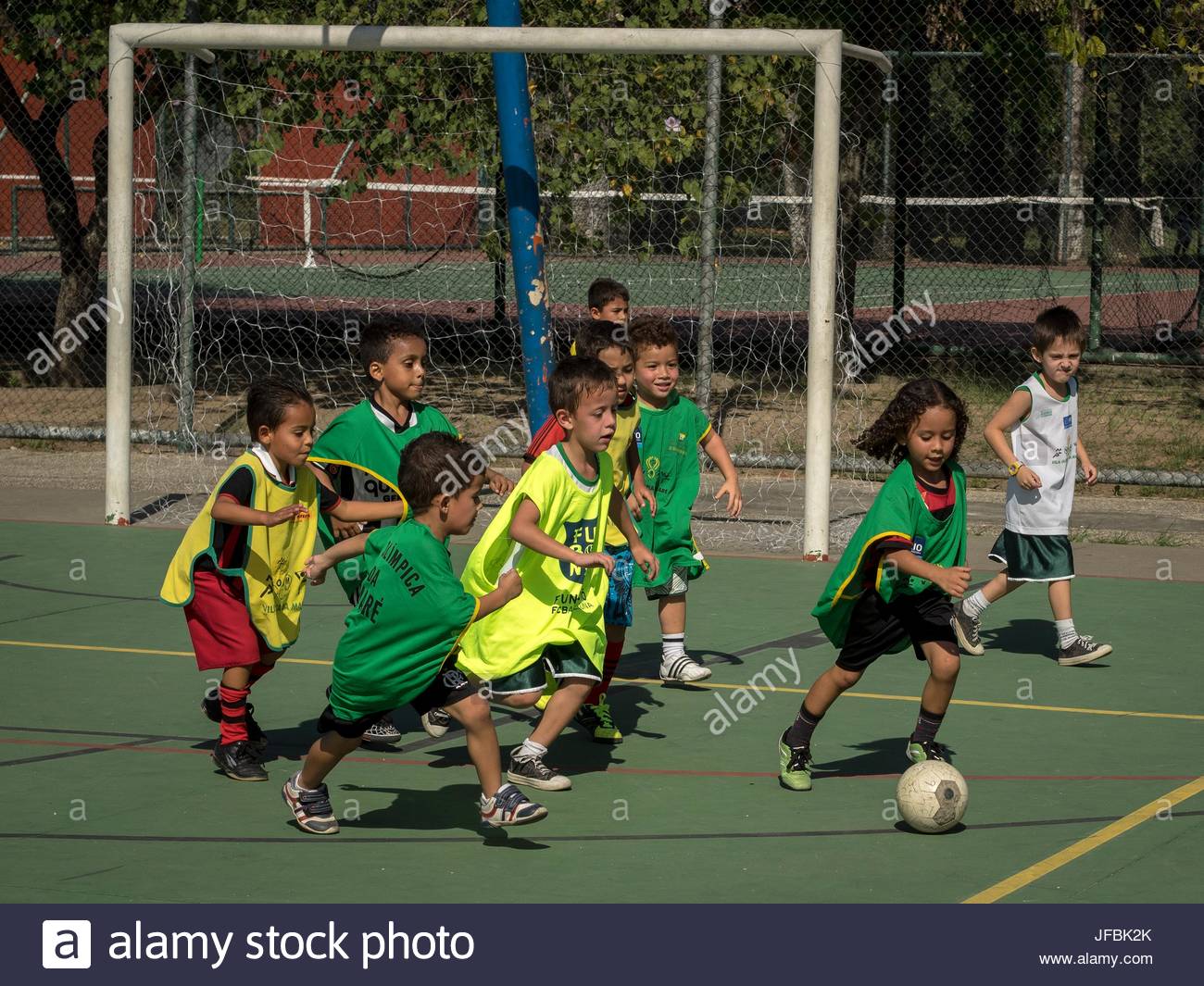 Children Playing Football Stock Photos & Children Playing Football ...