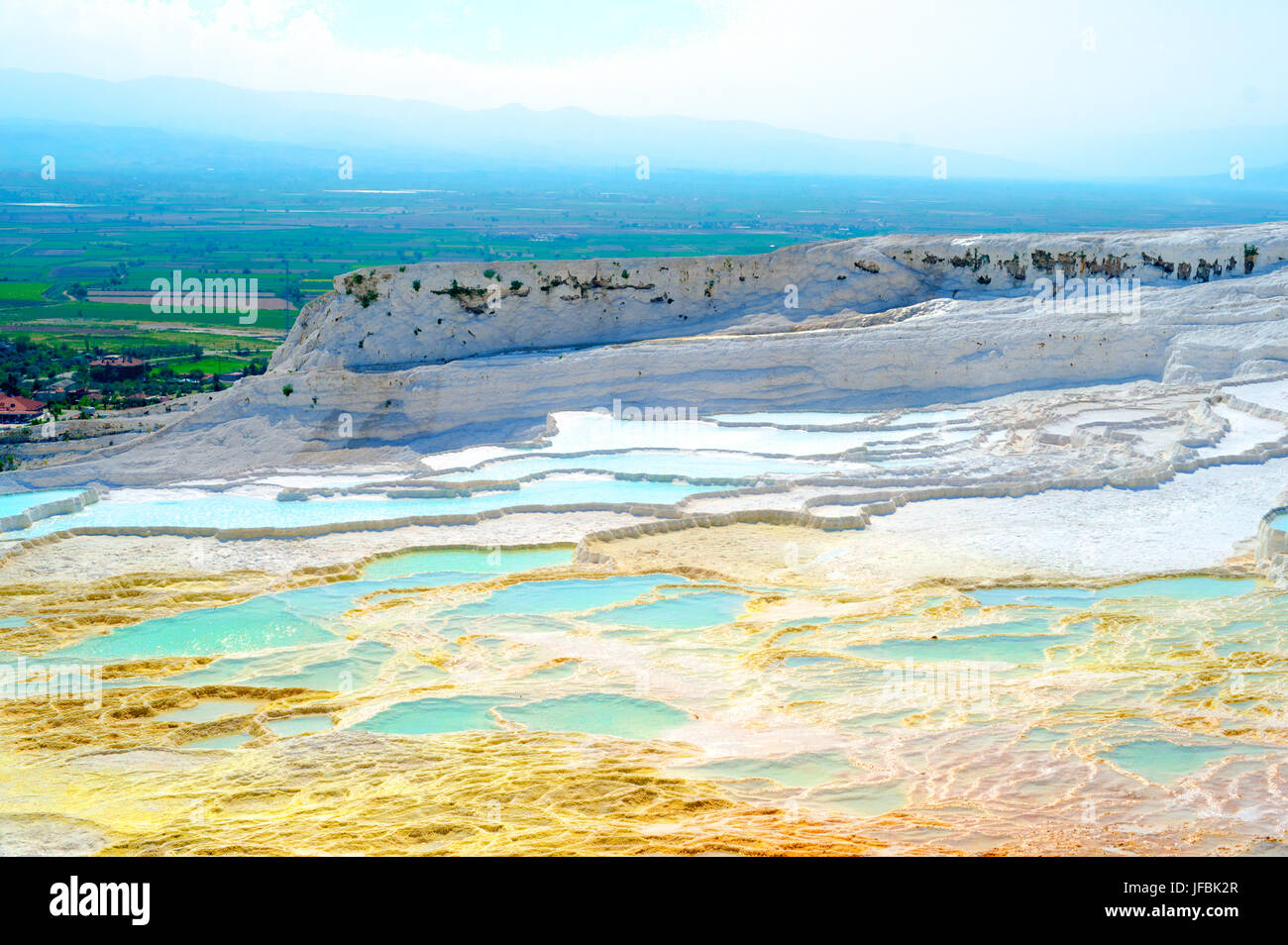 Travertines in Pamukkale, Turkey Stock Photo - Alamy