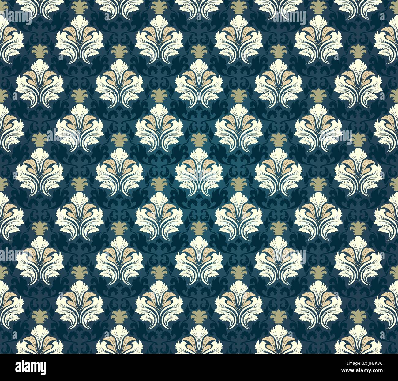 Colorful seamless damask Stock Vector Image & Art - Alamy