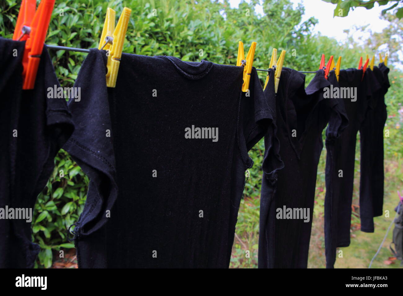 Dry laundry washing line hang hi-res stock photography and images - Alamy