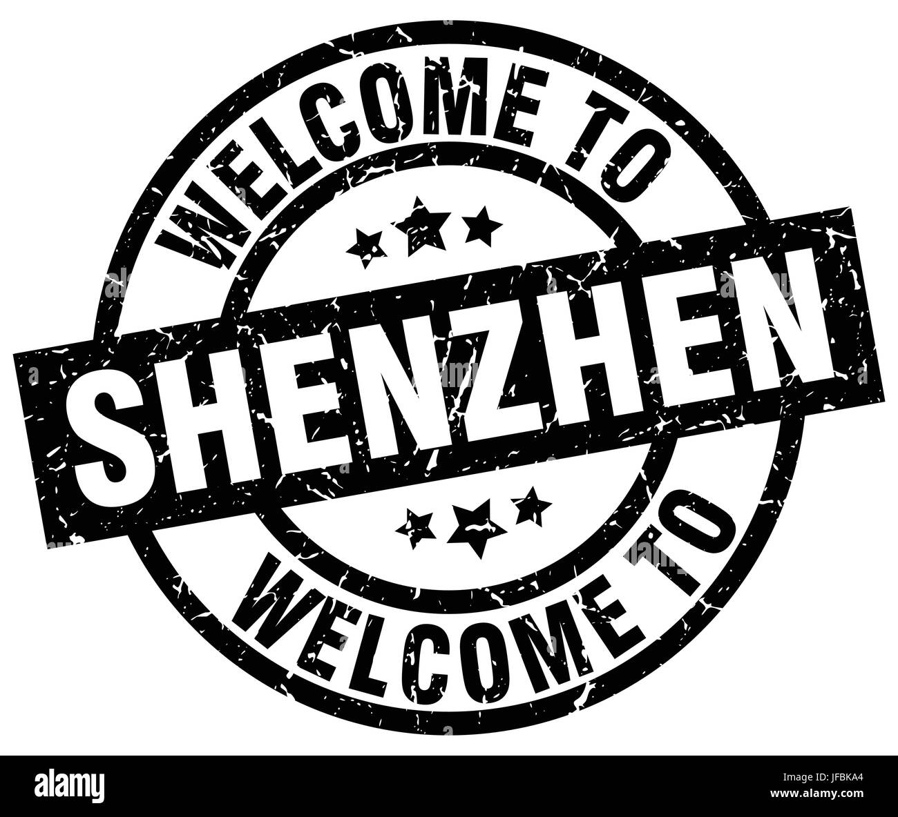 welcome to Shenzhen black stamp Stock Vector Image & Art - Alamy
