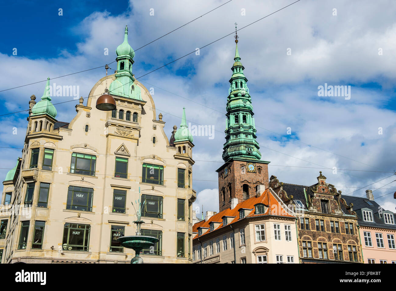 Amagertorv, Amager Square, part of the Stroget pedestrian zone ...