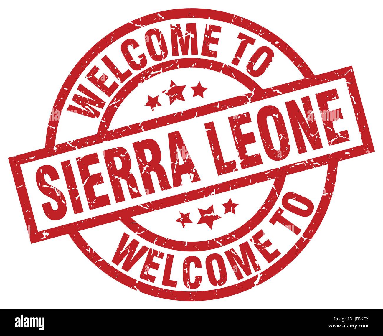 welcome to Sierra Leone red stamp Stock Vector Image & Art - Alamy