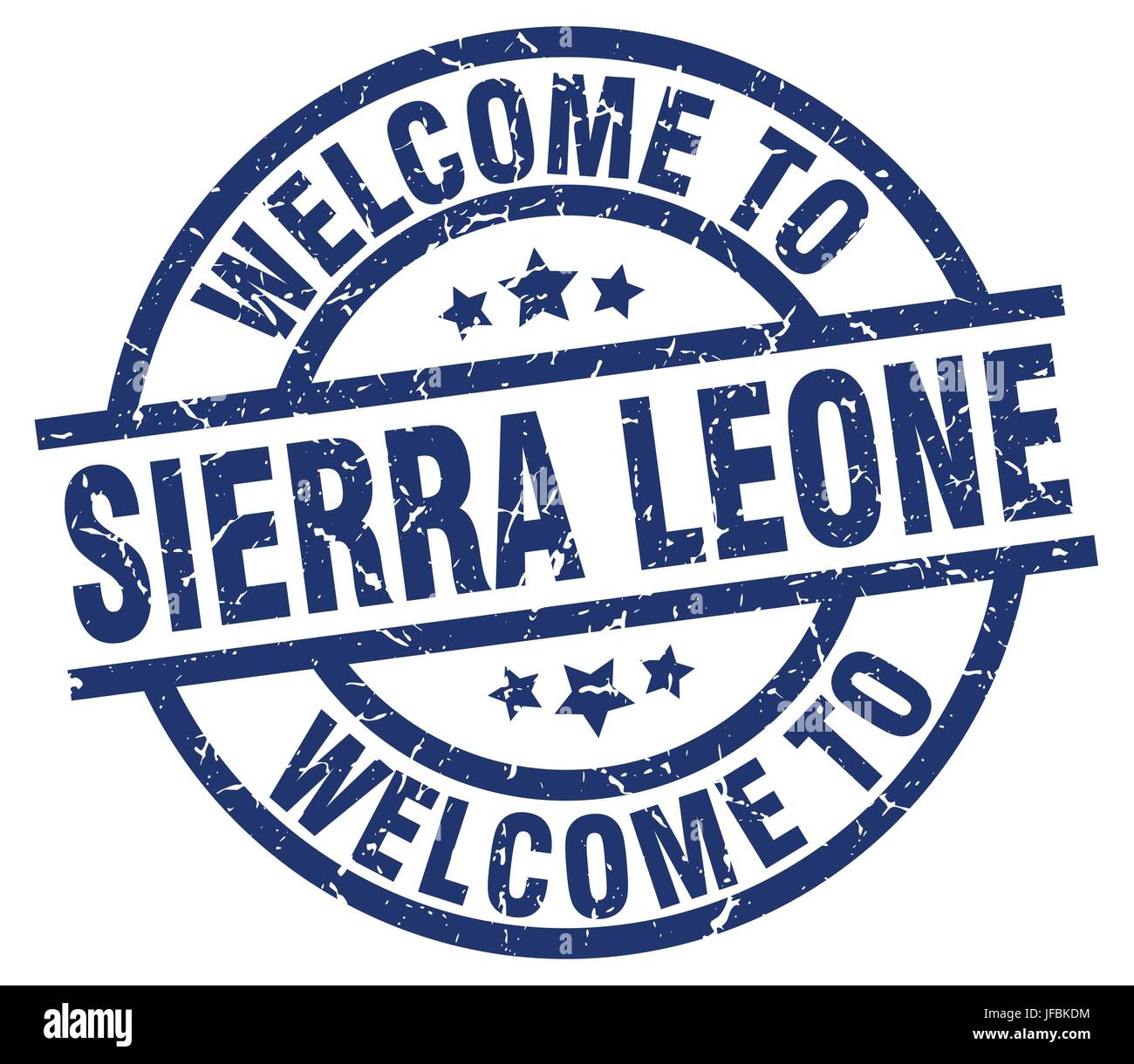 welcome to Sierra Leone blue stamp Stock Vector Image & Art - Alamy