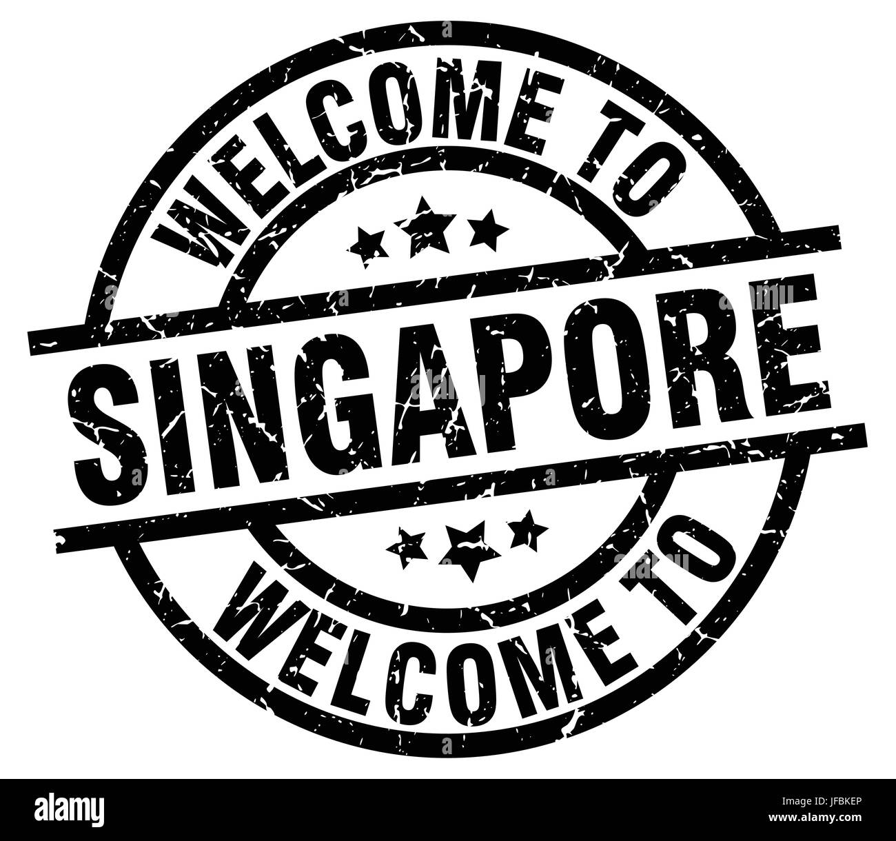welcome to Singapore black stamp Stock Vector Image & Art - Alamy