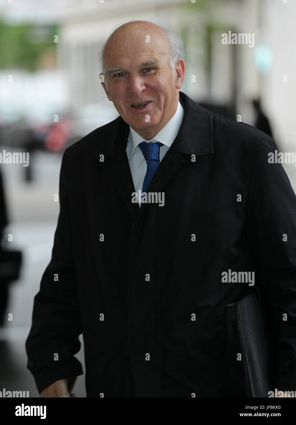 Sir Vince Cable seen at the BBC studios in London on 7th May, 2017 ...