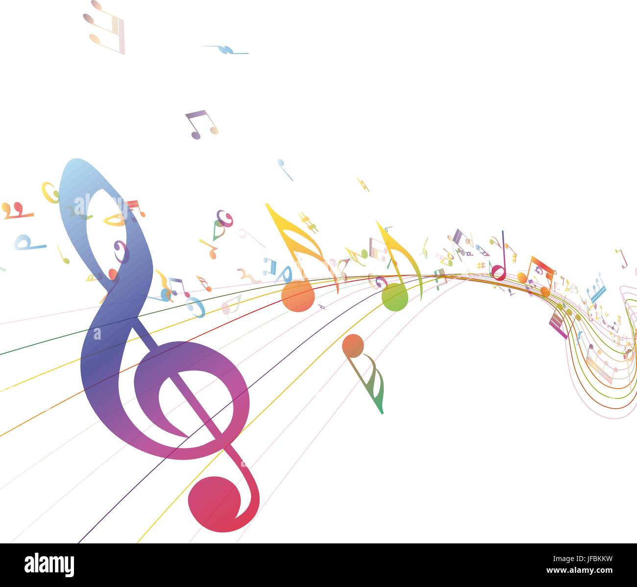 Musical Key with notes row Stock Vector Image & Art - Alamy