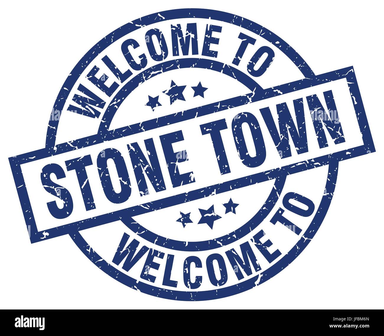 Welcome stone sign Stock Vector Images - Alamy