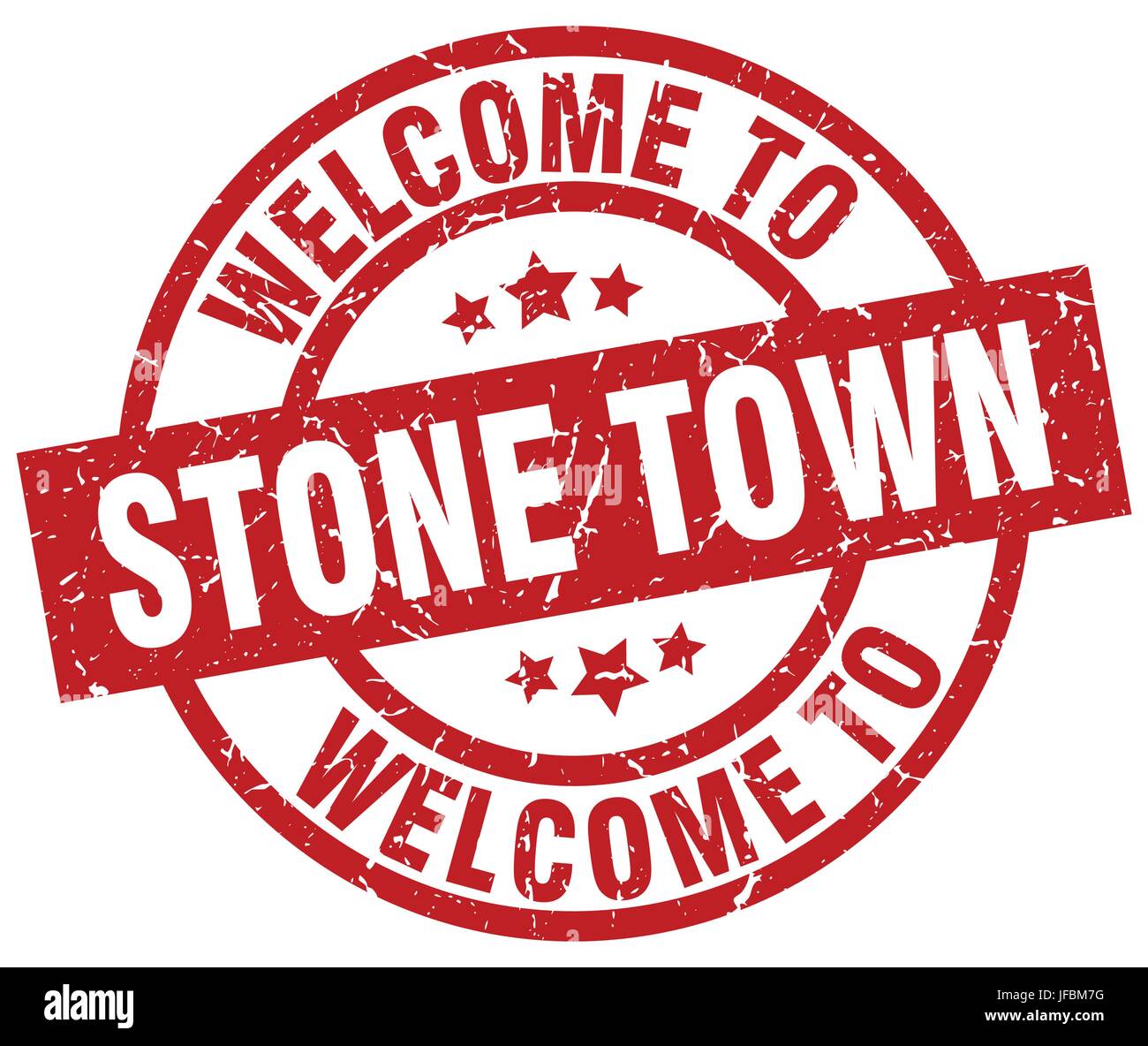 Welcome stone sign Stock Vector Images - Alamy