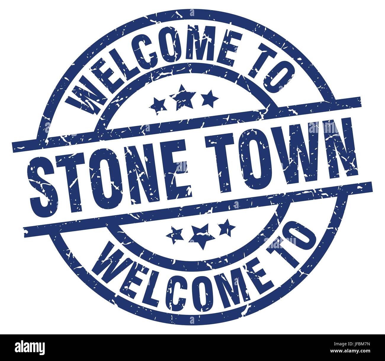 Welcome stone sign Stock Vector Images - Alamy