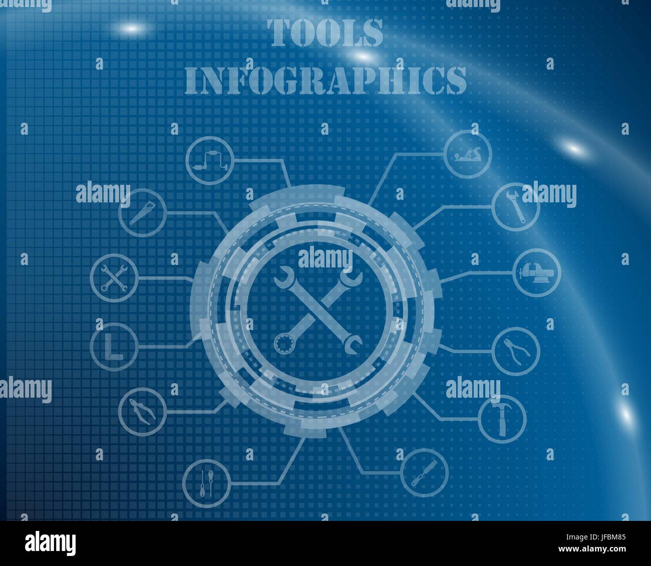 Tools Infographic Template Stock Vector Image & Art - Alamy