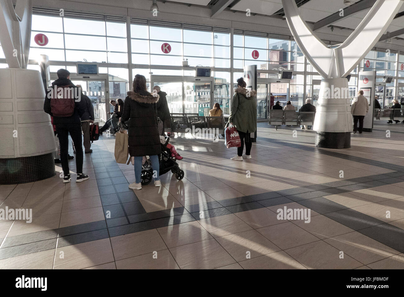 Bus Station - People Traveling Stock Photo - Alamy