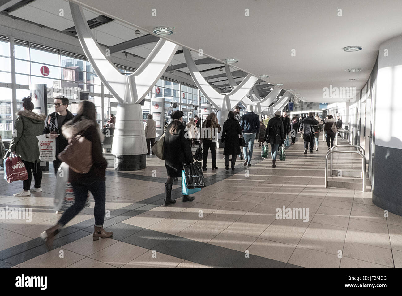 Bus Station - People Traveling Stock Photo - Alamy