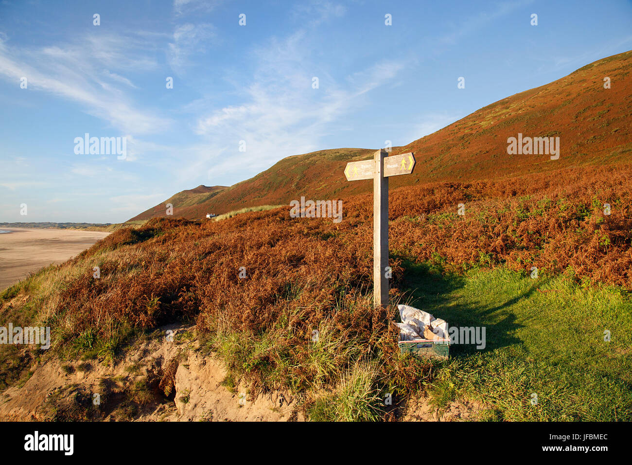 Rhossili downs hi-res stock photography and images - Alamy