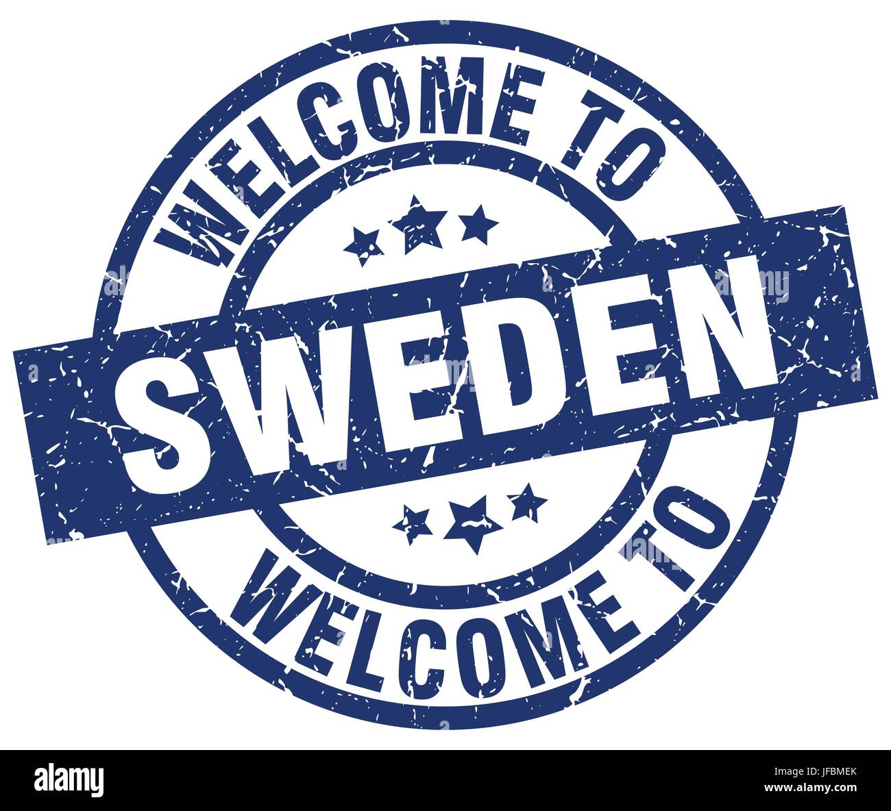 welcome to Sweden blue stamp Stock Vector Image & Art - Alamy