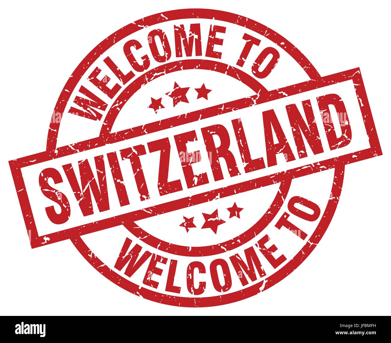 welcome to Switzerland red stamp Stock Vector Image & Art - Alamy