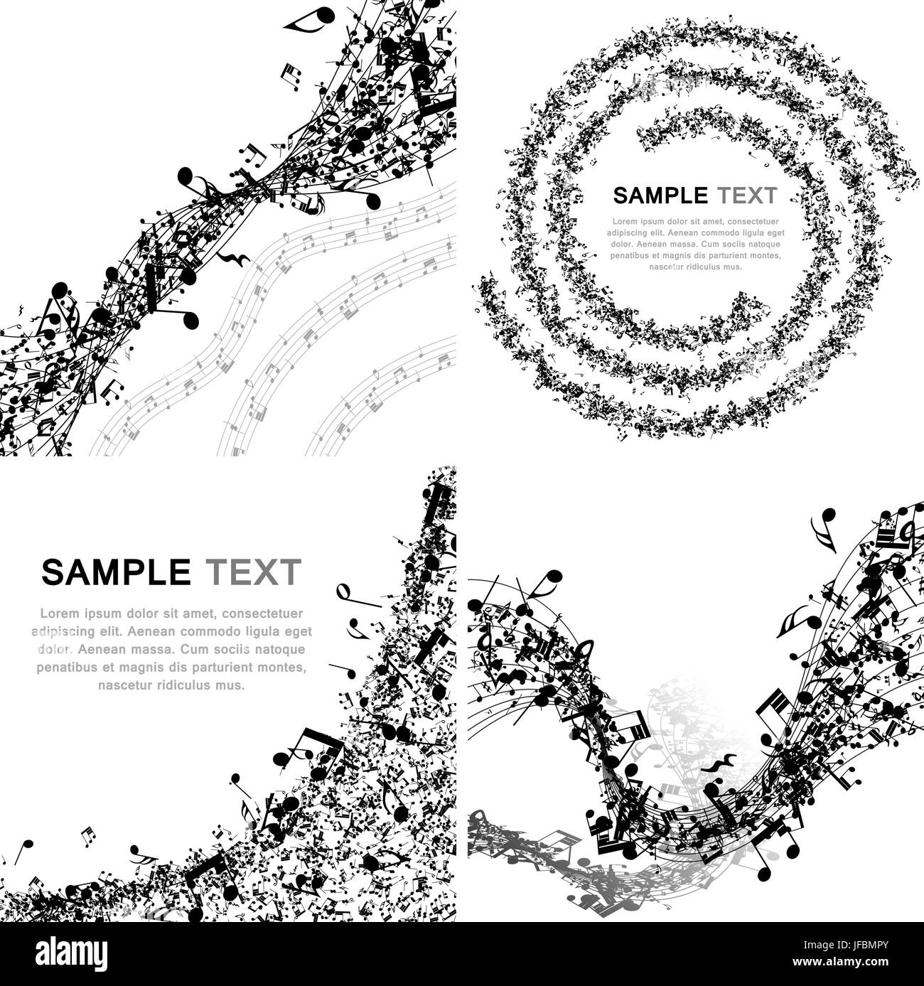 Set of Musical Design Stock Vector Image & Art - Alamy