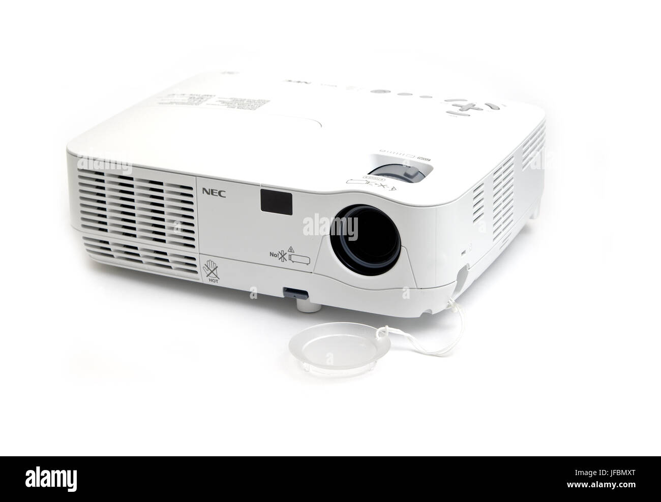 Video projector isolated on white Stock Photo - Alamy