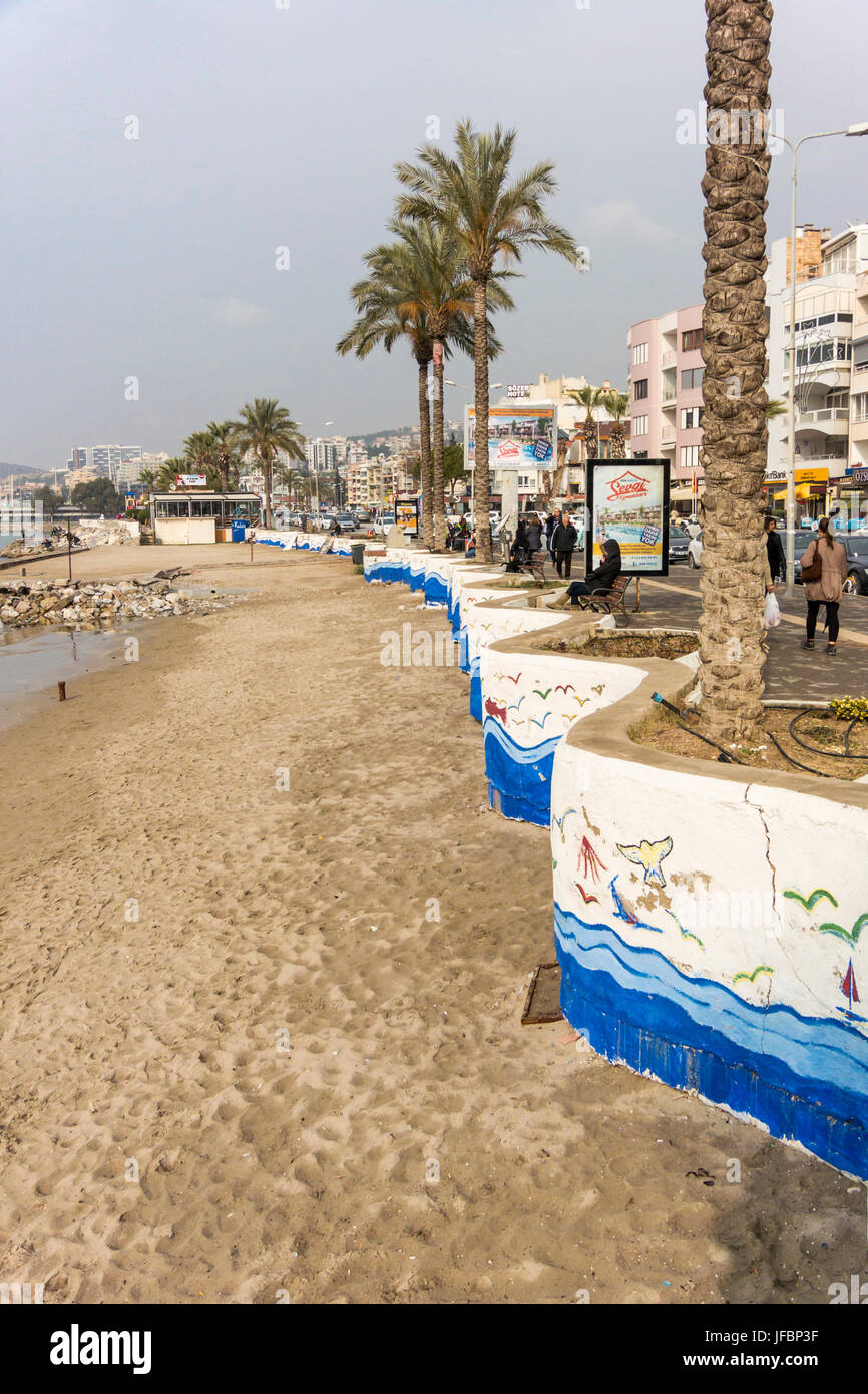 Halk beach at Kusadasi, Turkey Stock Photo - Alamy