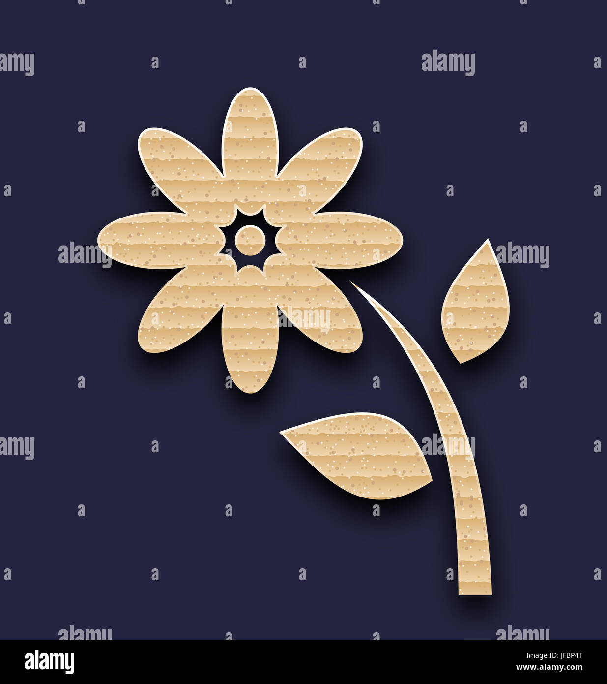 Illustration carton paper flower, handmade background Stock Photo - Alamy