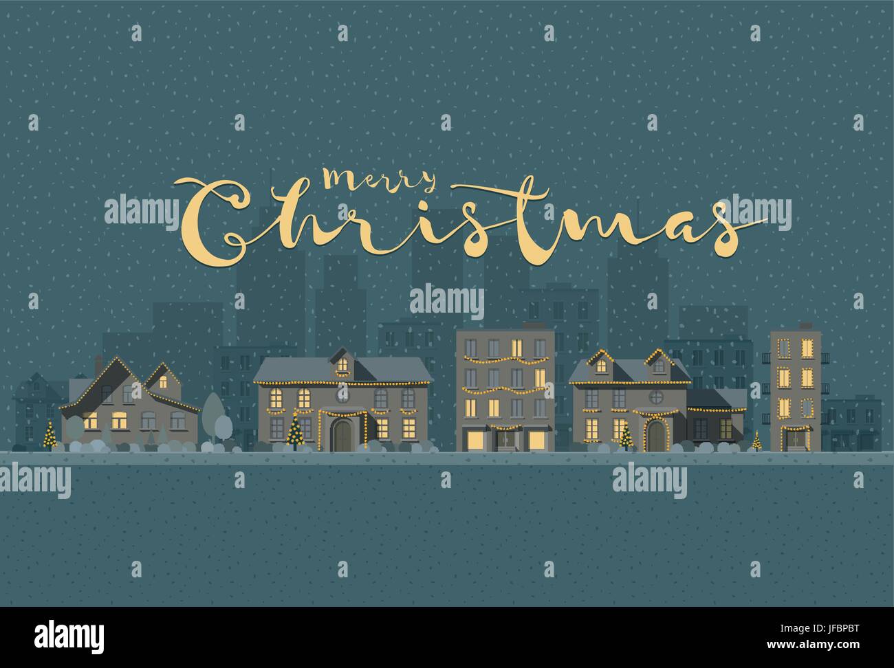 Cheerful garden at christmas Stock Vector Images - Alamy