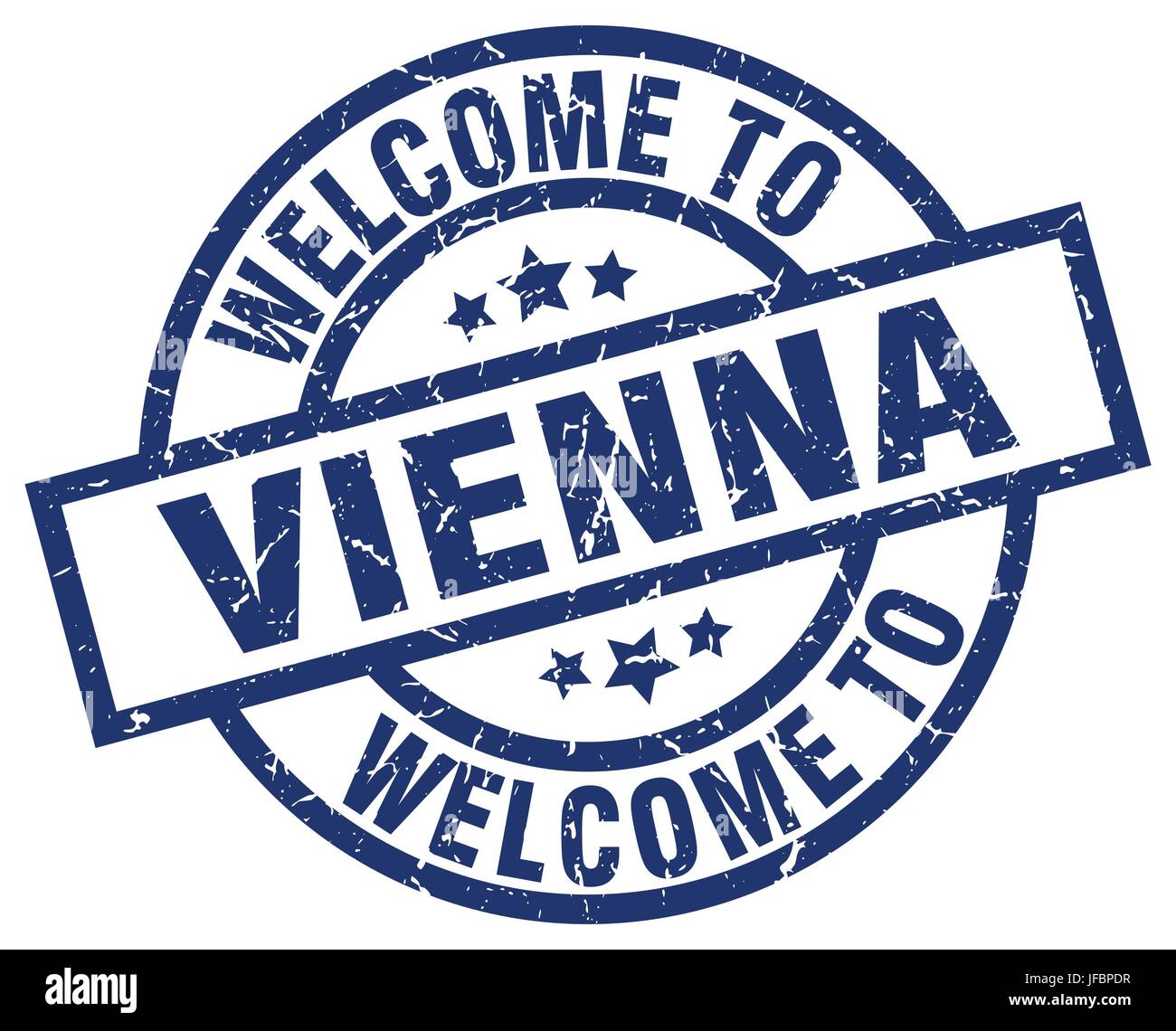 welcome to Vienna blue stamp Stock Vector Image & Art - Alamy