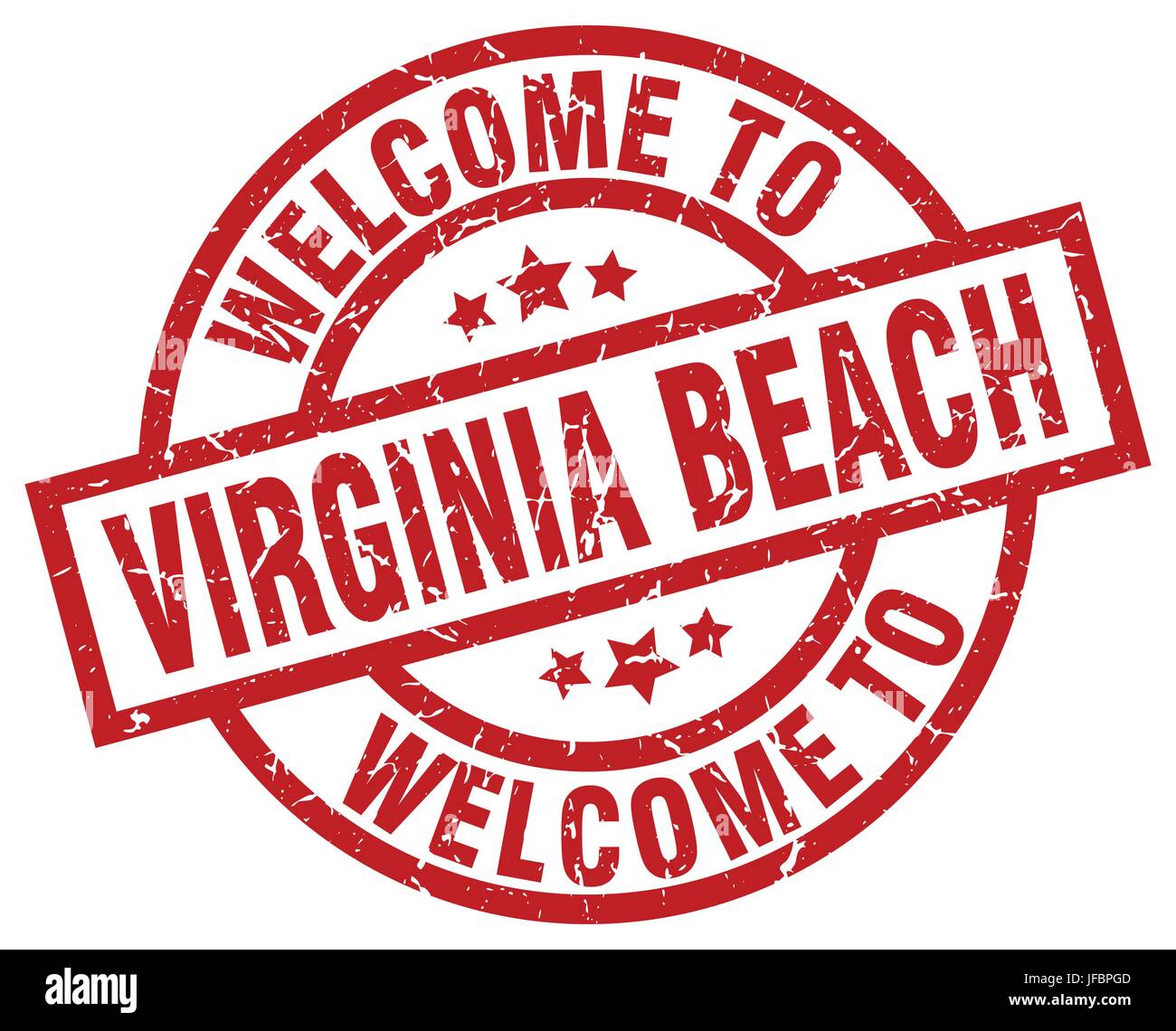 welcome to Virginia Beach red stamp Stock Vector Image & Art - Alamy