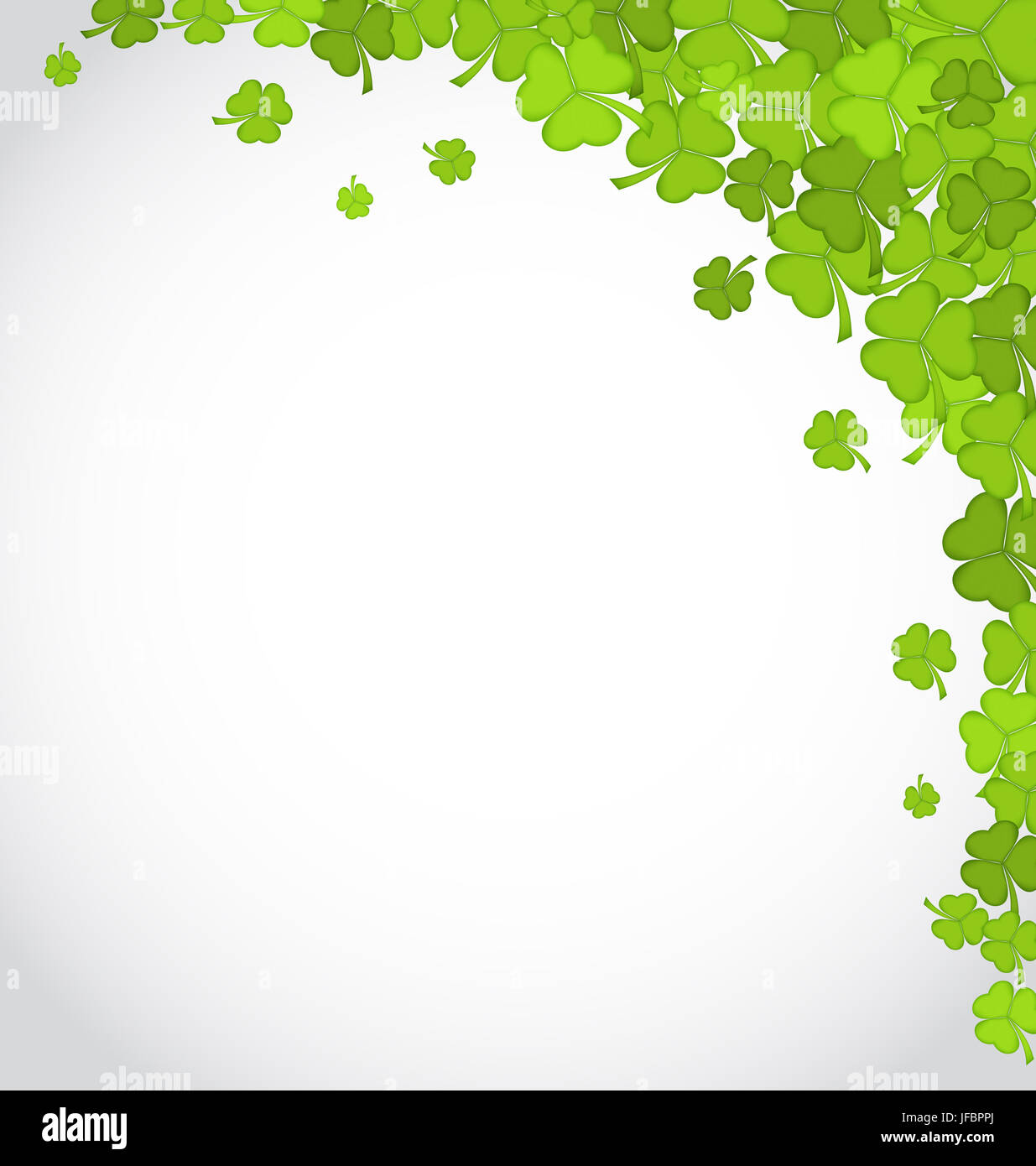 Illustration greeting background with shamrocks for St. Patrick's Day ...