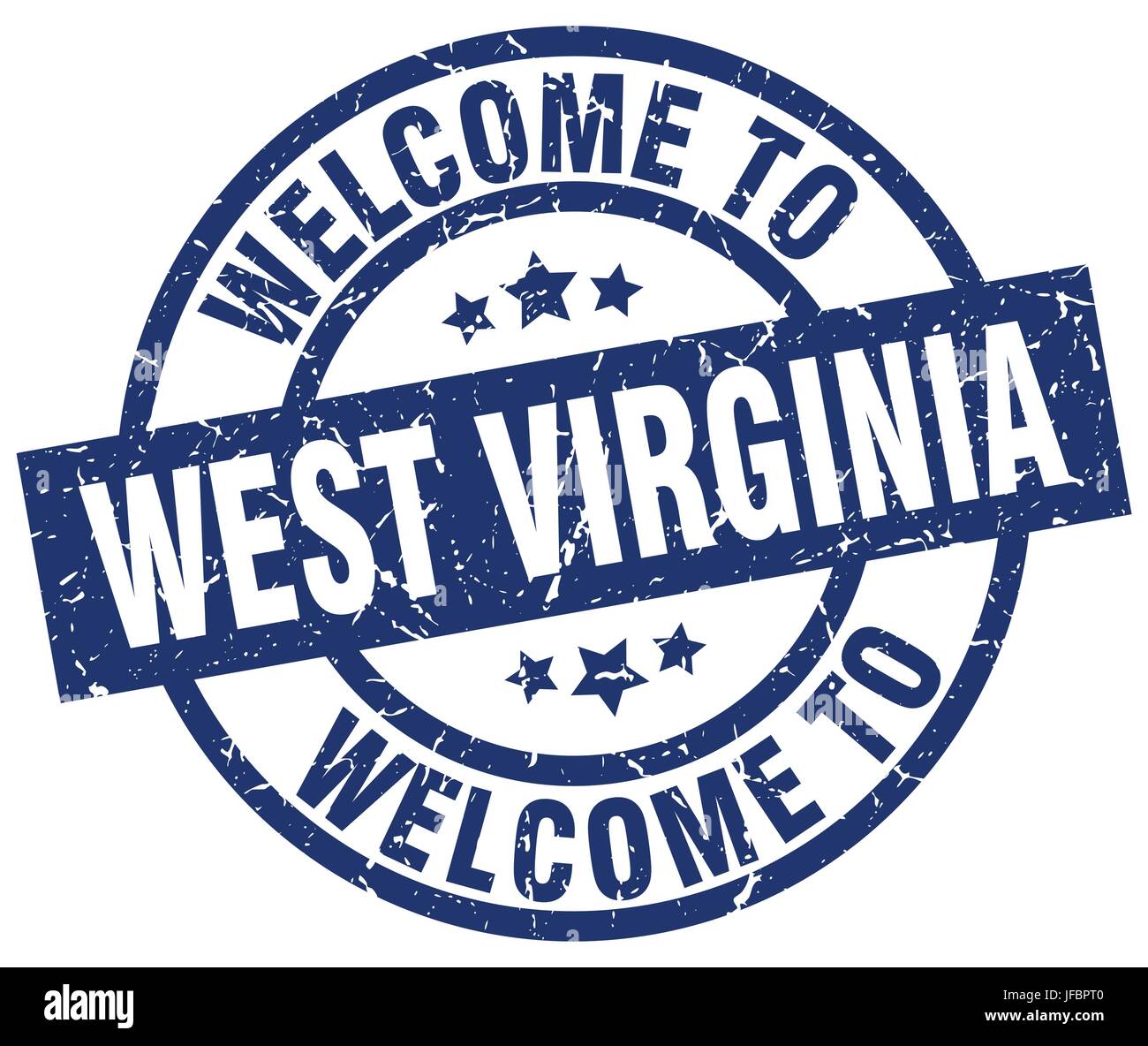welcome to West Virginia blue stamp Stock Vector Image & Art - Alamy