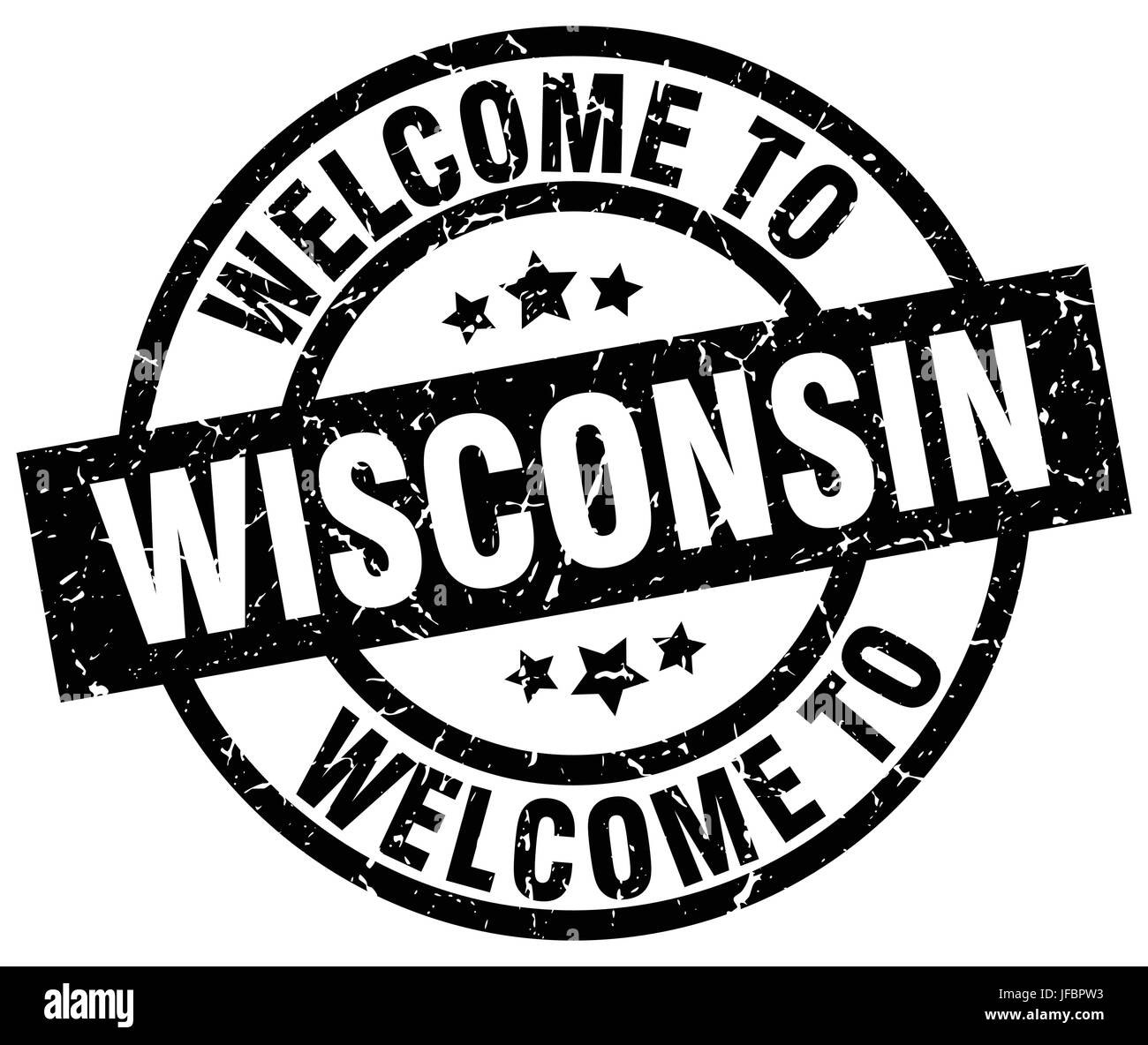 welcome to Wisconsin black stamp Stock Vector Image & Art - Alamy