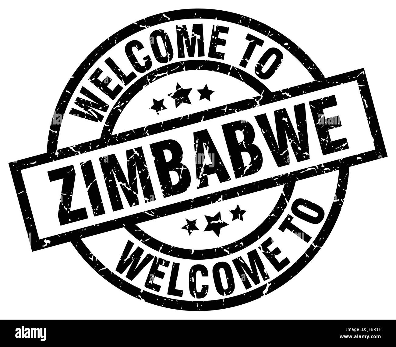 welcome to Zimbabwe black stamp Stock Vector Image & Art - Alamy