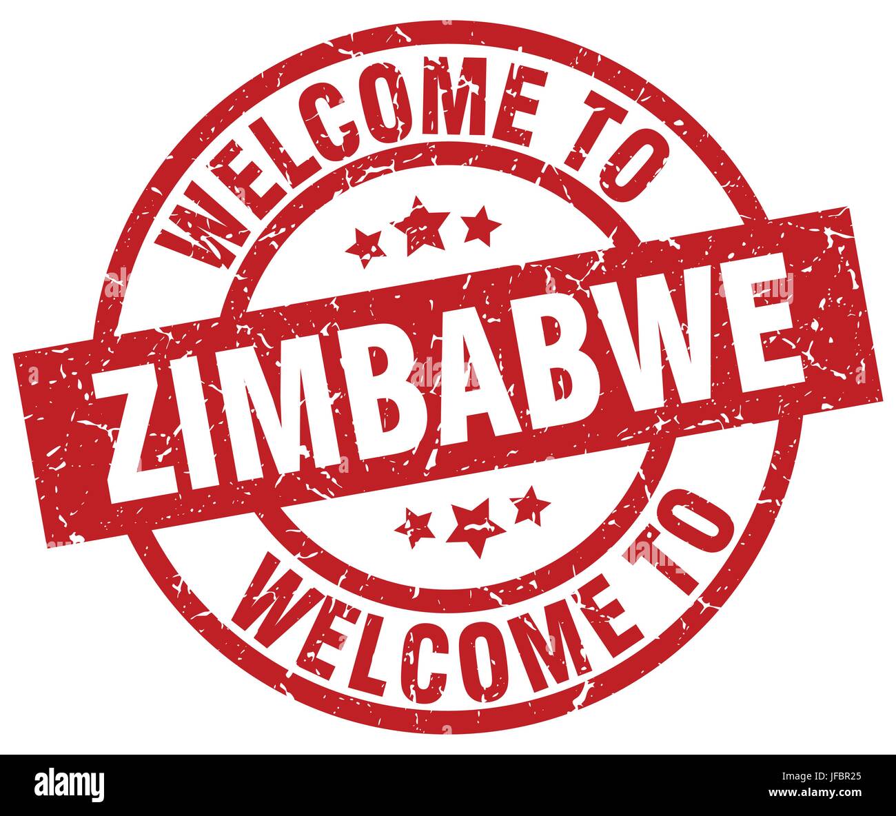 welcome to Zimbabwe red stamp Stock Vector Image & Art - Alamy
