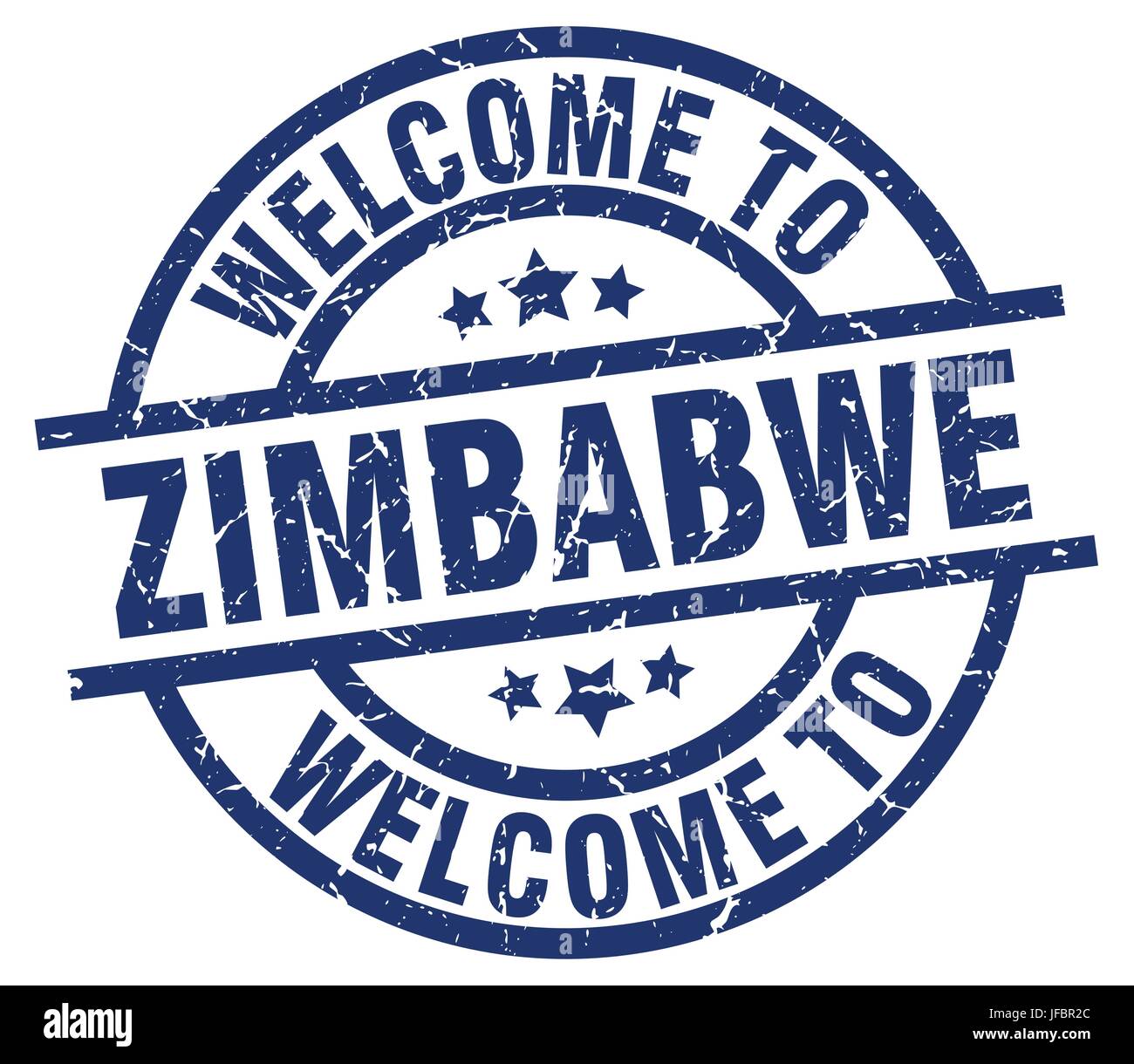 welcome to Zimbabwe blue stamp Stock Vector Image & Art - Alamy
