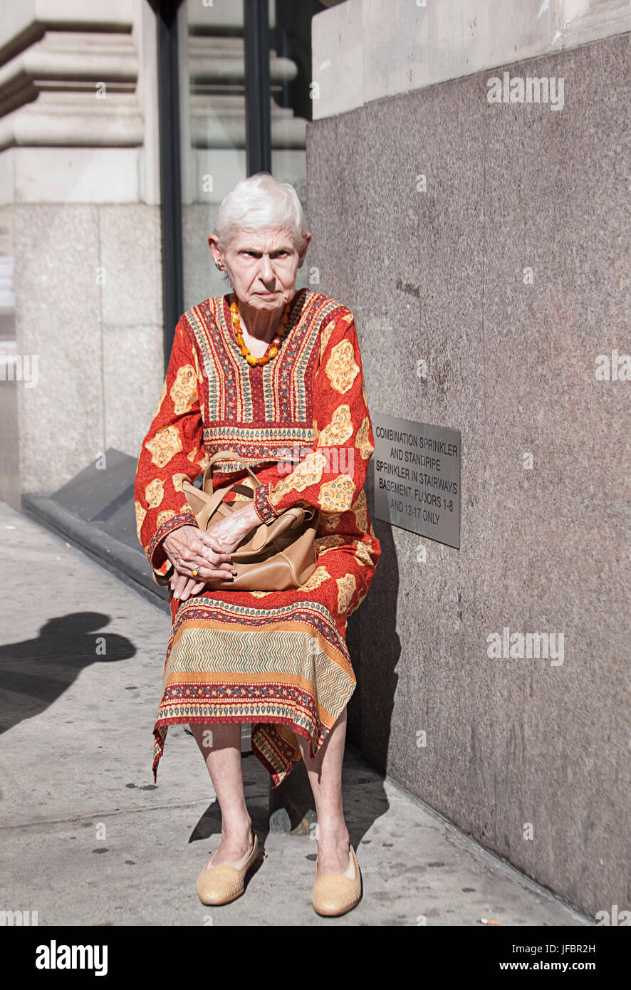An ederly american woman Stock Photo - Alamy