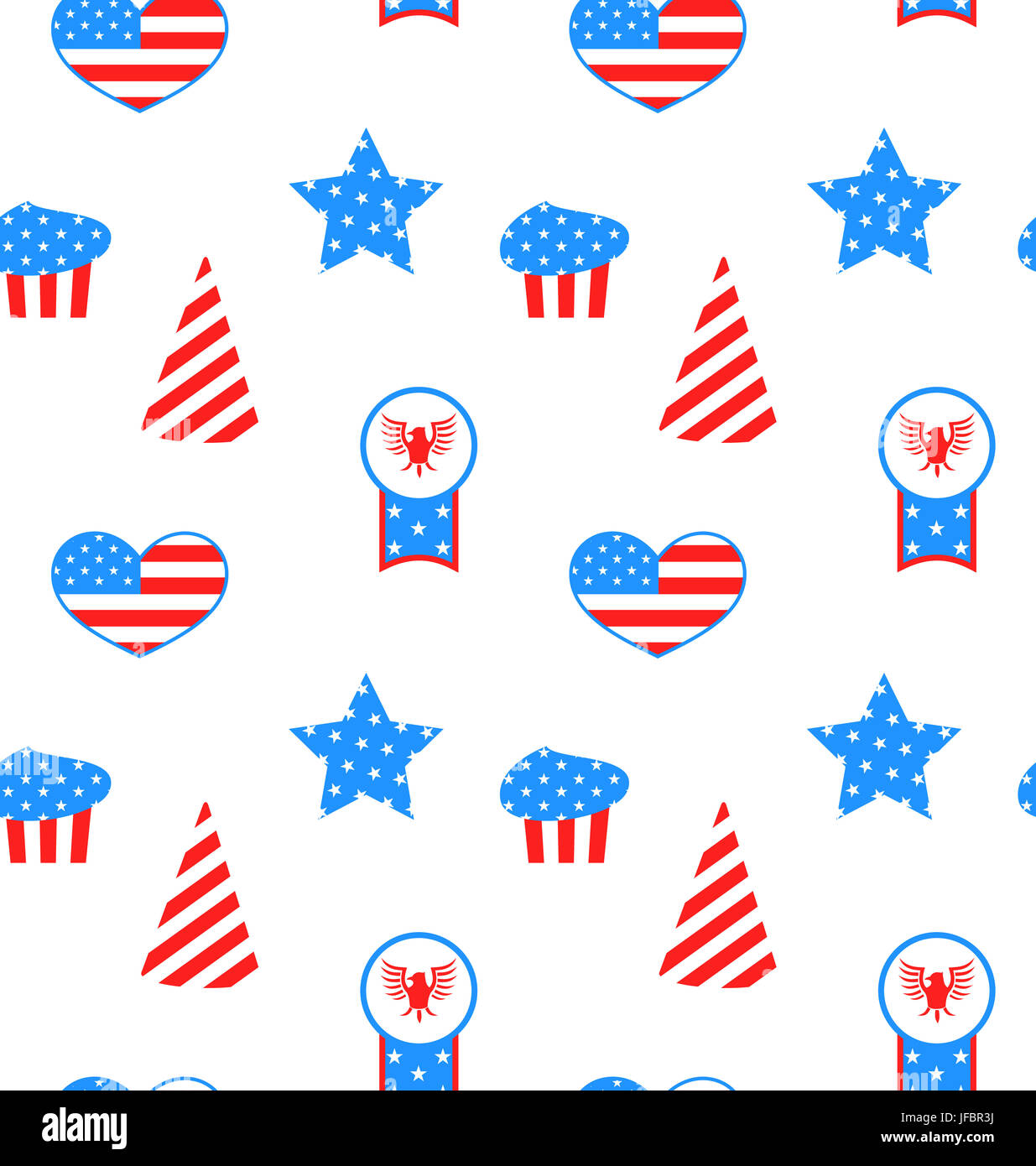 Illustration Seamless Pattern with Traditional Symbolic Objects for ...