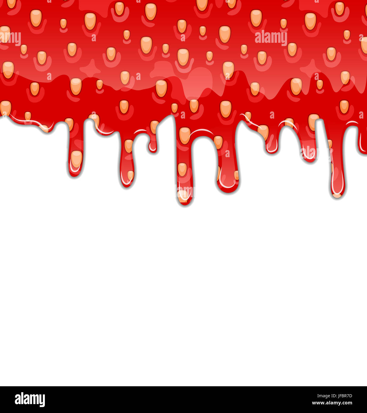 Illustration Drips of Strawberry Jam on White Background Stock Photo ...