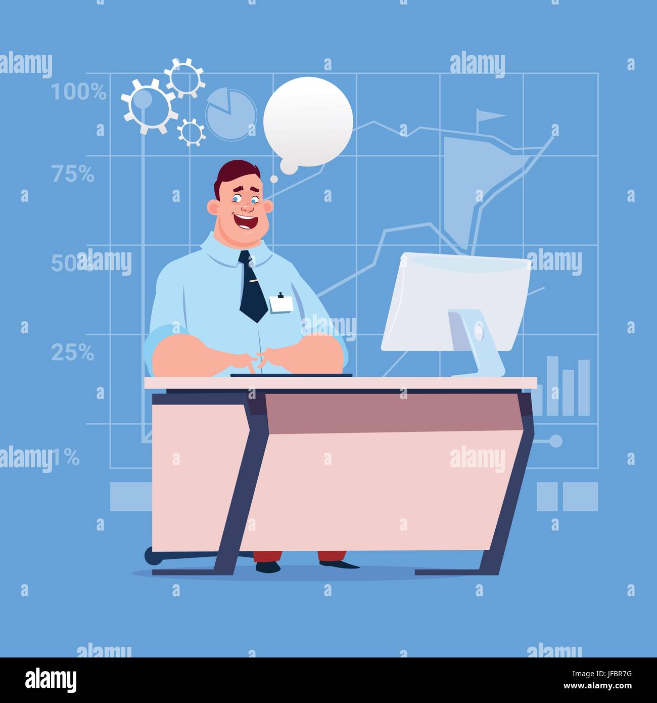 Businessman bubble man male suit cartoon Stock Vector Images - Alamy