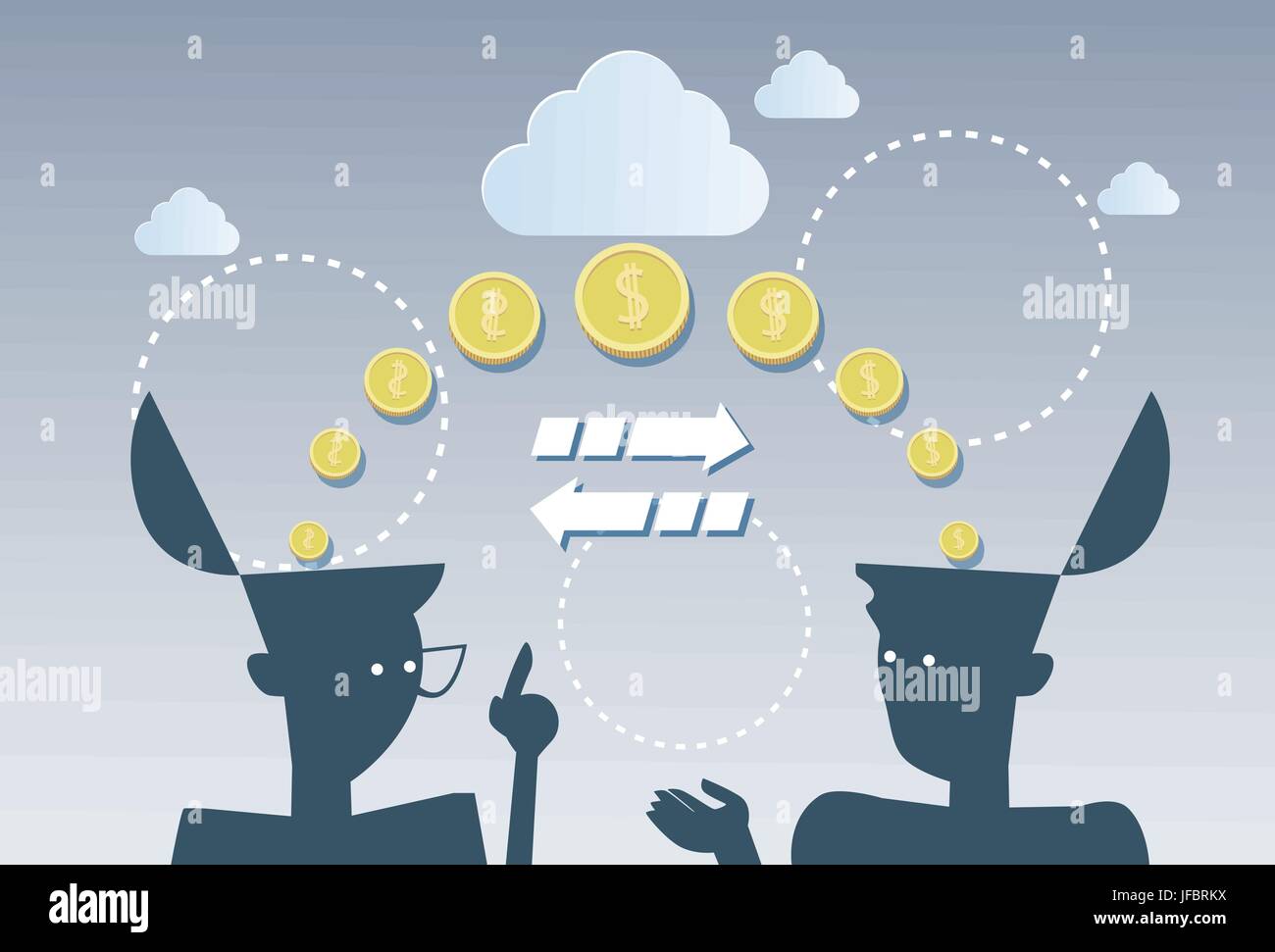 Money flow Stock Vector Images - Alamy