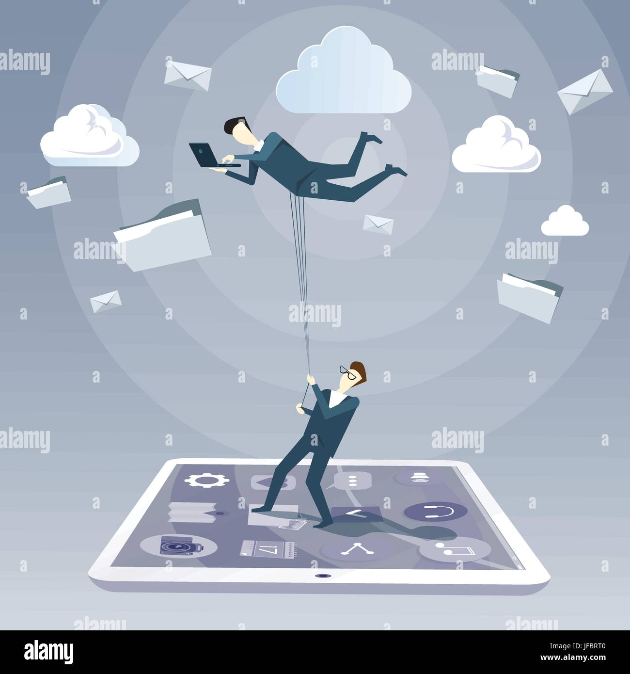 Entrepreneur chatting Stock Vector Images - Alamy