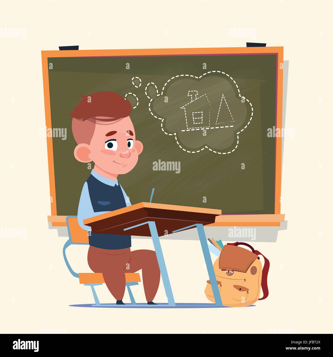 Grade 1 student Stock Vector Images - Alamy