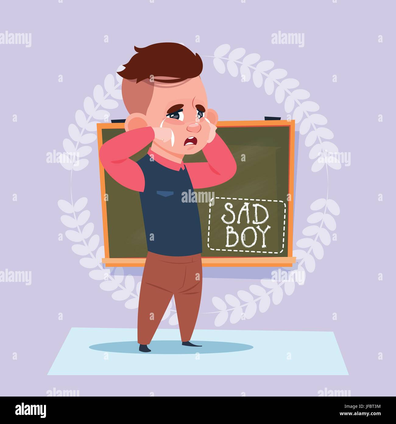 Kid crying teacher hi-res stock photography and images - Alamy
