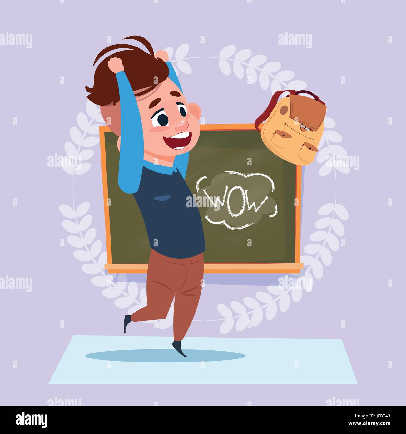 Boy chalkboard Stock Vector Images - Alamy